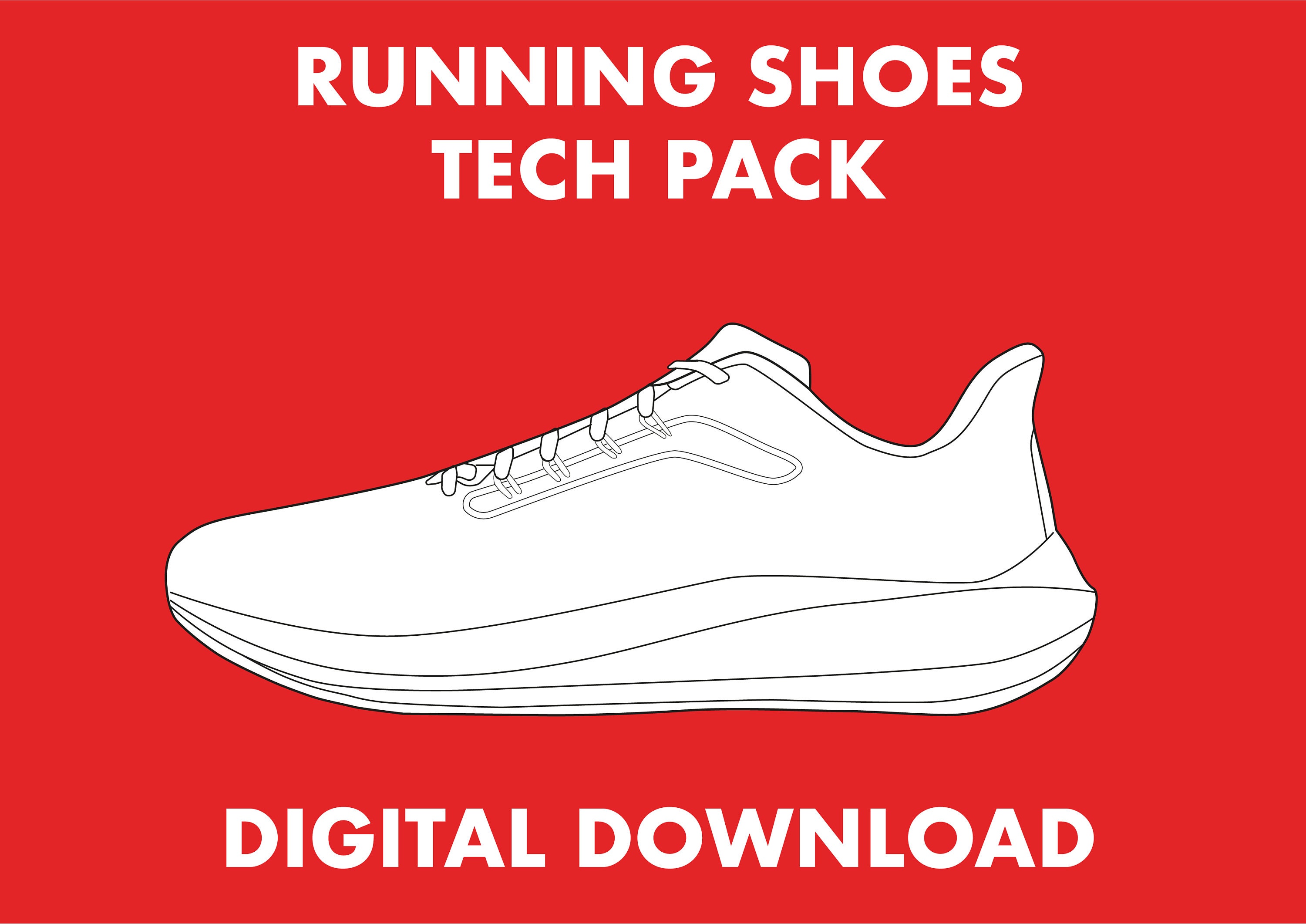 Running Shoes Tech Pack - Etsy