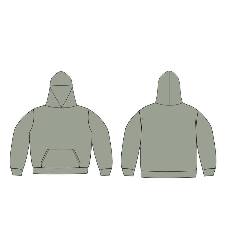 Hoodie Sweater Tech Pack - Etsy