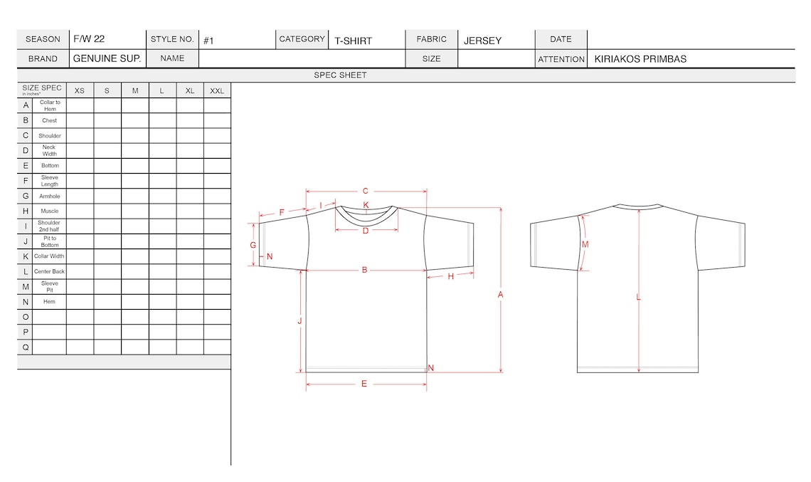 T-shirt Tech Pack - Etsy