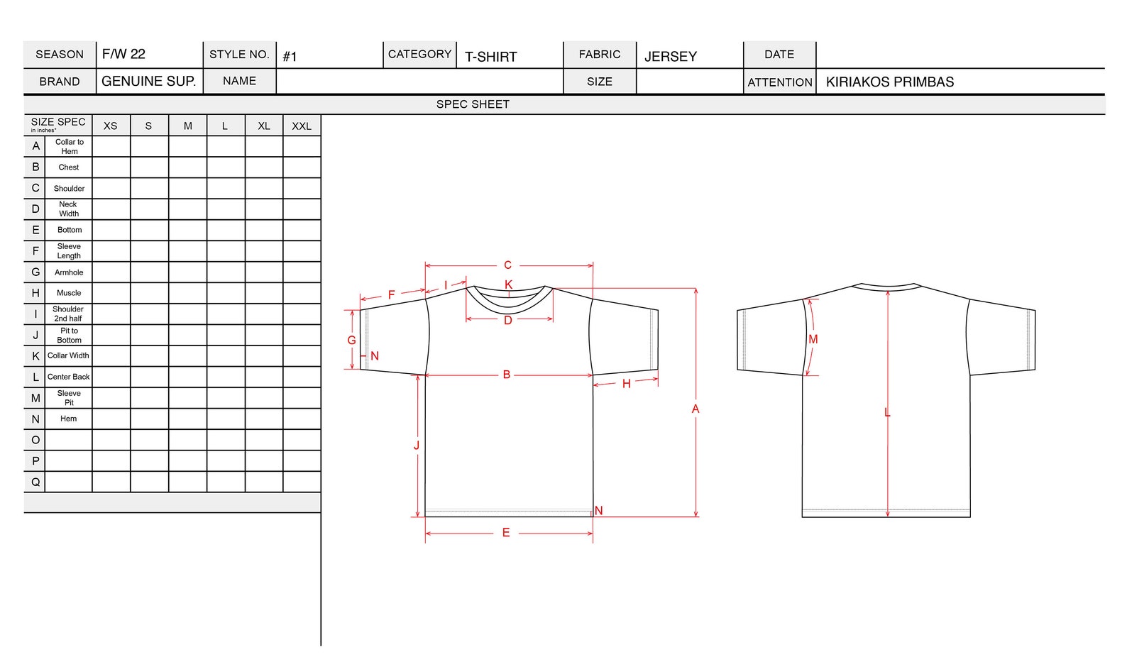 T-shirt Tech Pack - Etsy