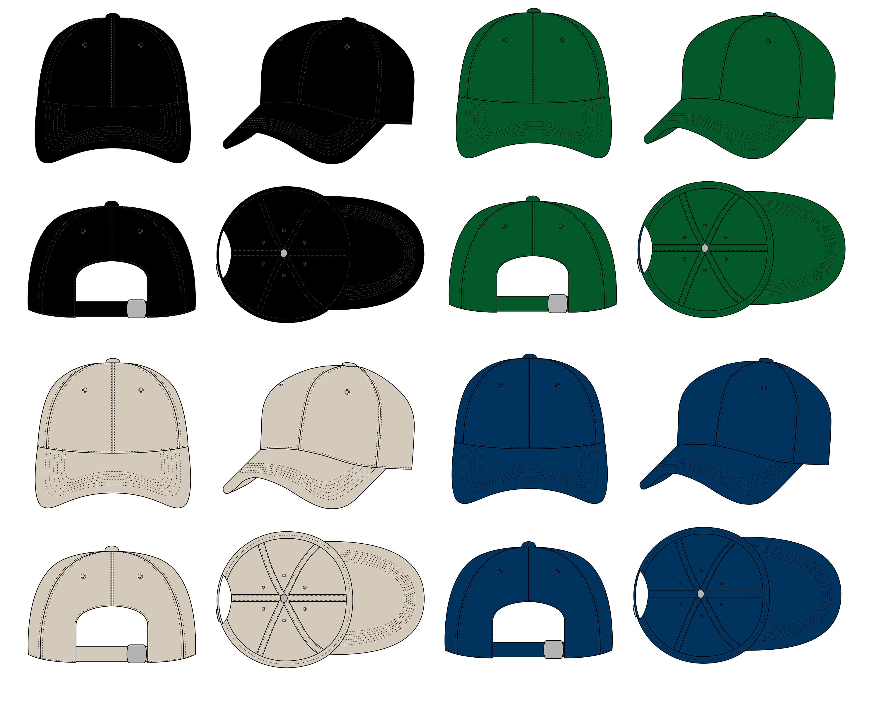 Baseball Cap Tech Pack - Etsy