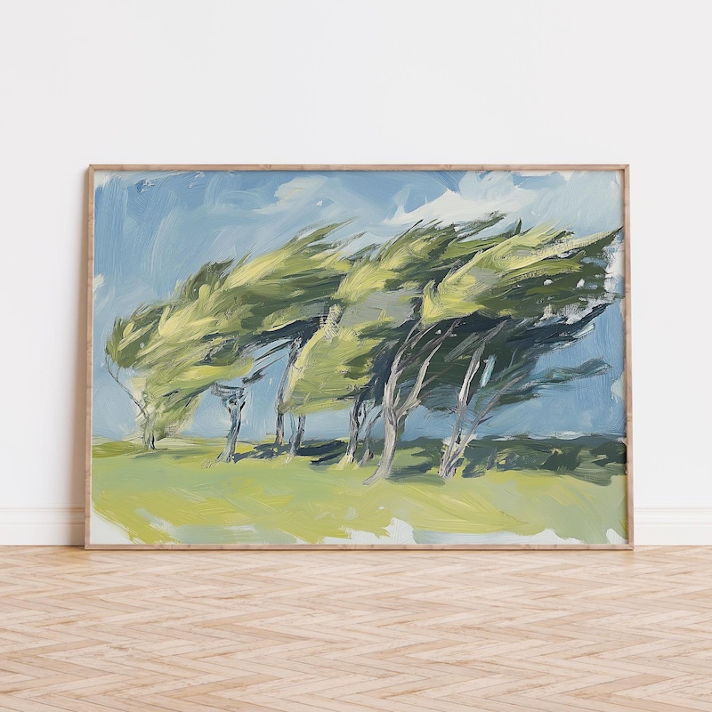 Windswept Tree - Etsy