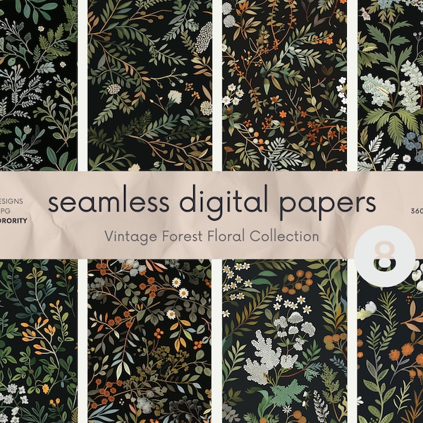 Vintage Botanical Print Wallpaper - Etsy