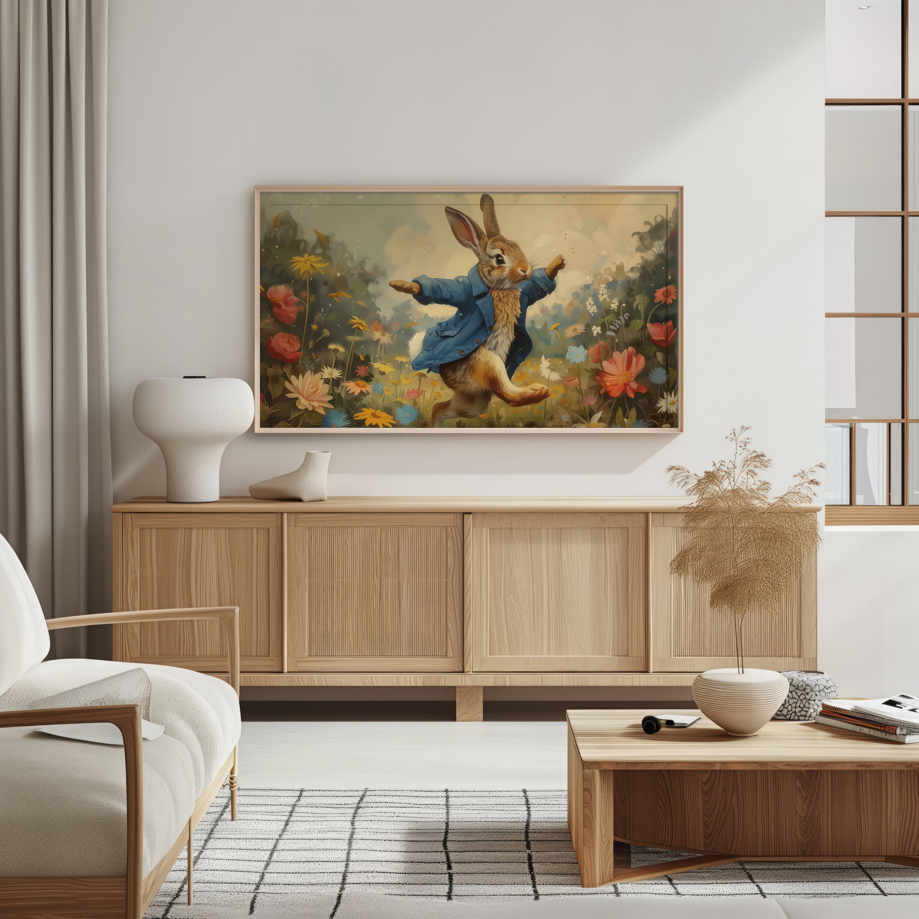 Joyful Easter Bunny Peter Rabbit Digital Art for Samsung Frame TV ...