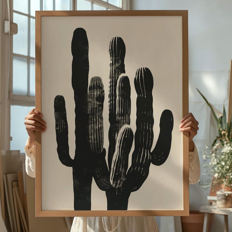 Cactus Art Print - Etsy
