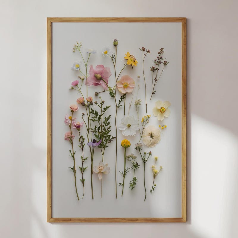 Pressed Flower Print - Etsy