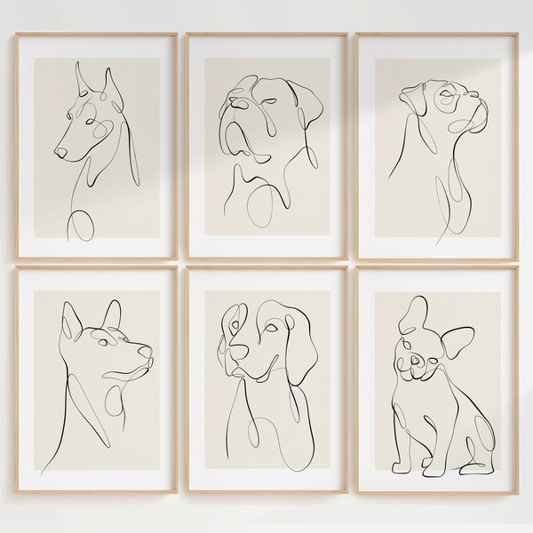 Modern Dog Art - Etsy