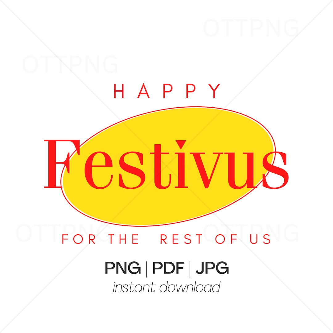 Festivus Christmas Lights PNG PDF JPG Santa Hat Claus Merry Happy ...