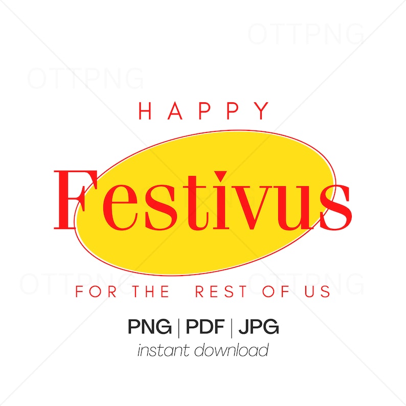 Festivus Christmas Lights PNG PDF JPG Santa Hat Claus Merry Happy ...