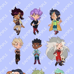 TOH Retro Style Chibi Acrylic Pins (2.5 IN) - Etsy
