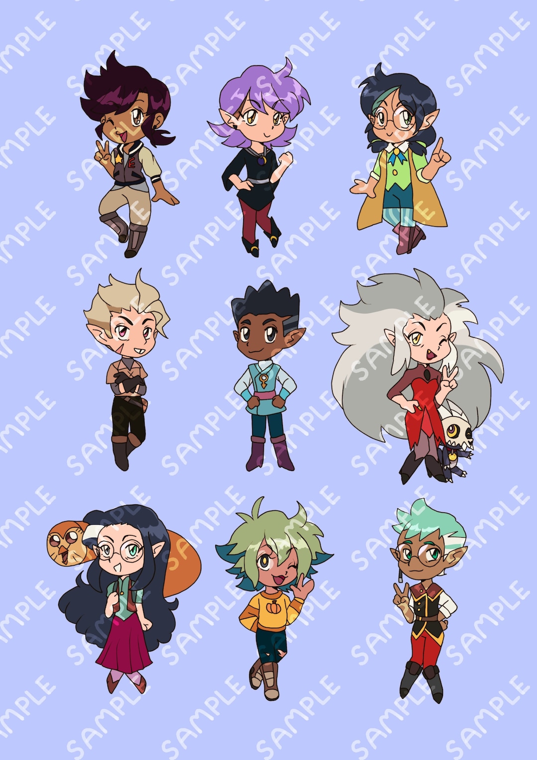 TOH Retro Style Chibi Acrylic Pins (2.5 IN) - Etsy