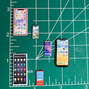 Dollhouse Miniature Smartphones - Etsy