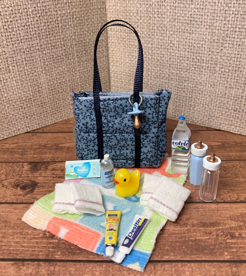 Miniature Diaper Bag 1:12 Scale - Etsy