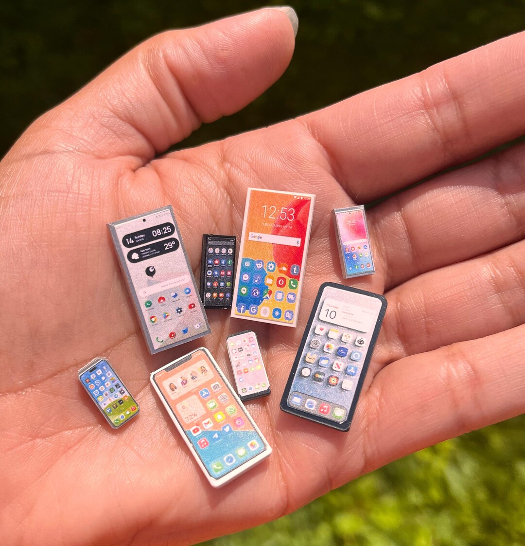 Dollhouse Miniature Smartphones - Etsy