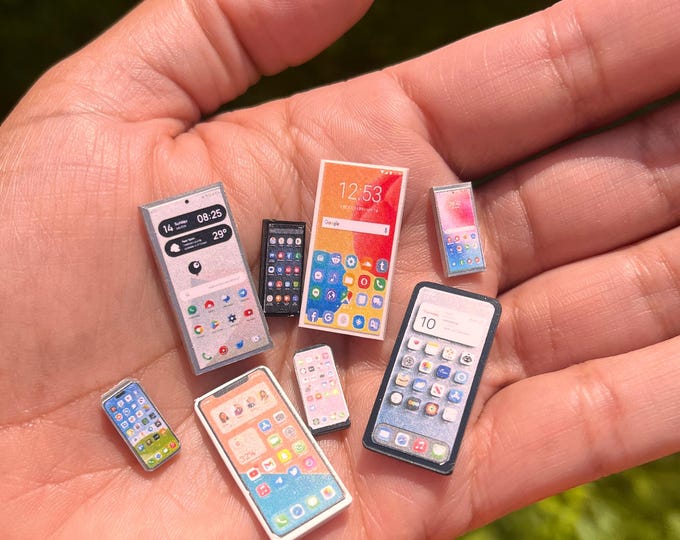 Dollhouse Miniature Smartphones - Etsy