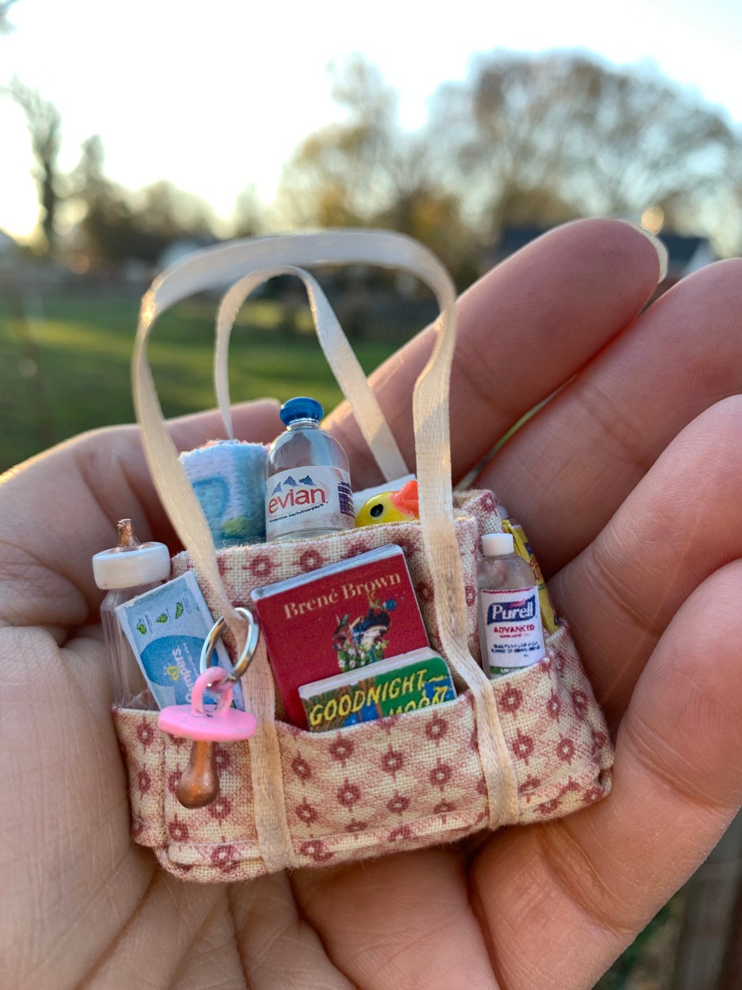 Miniature Diaper Bag 1:12 Scale - Etsy