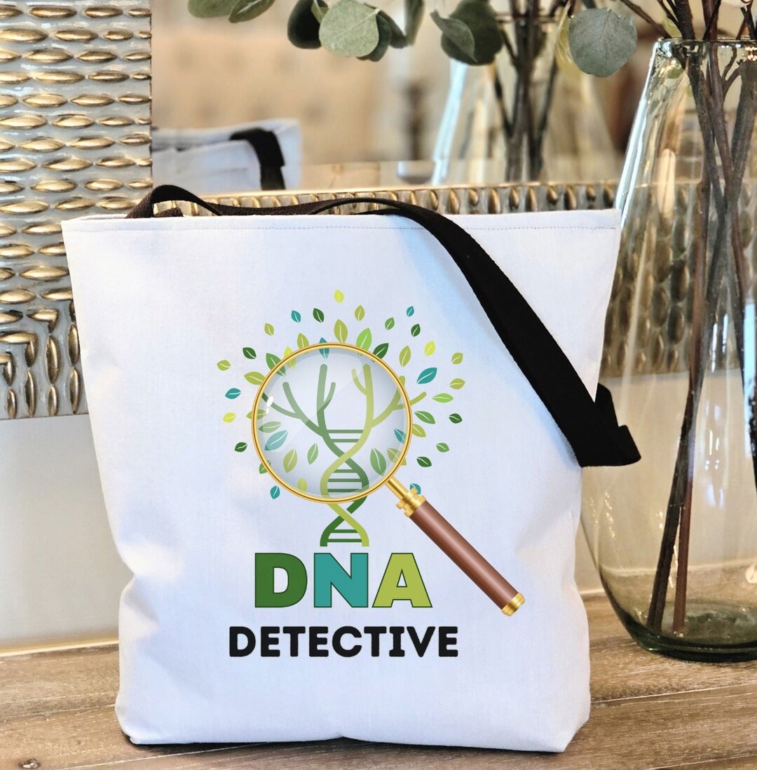 Gift for DNA Researchers and Genealogy Enthusiasts DNA Detective Tote ...