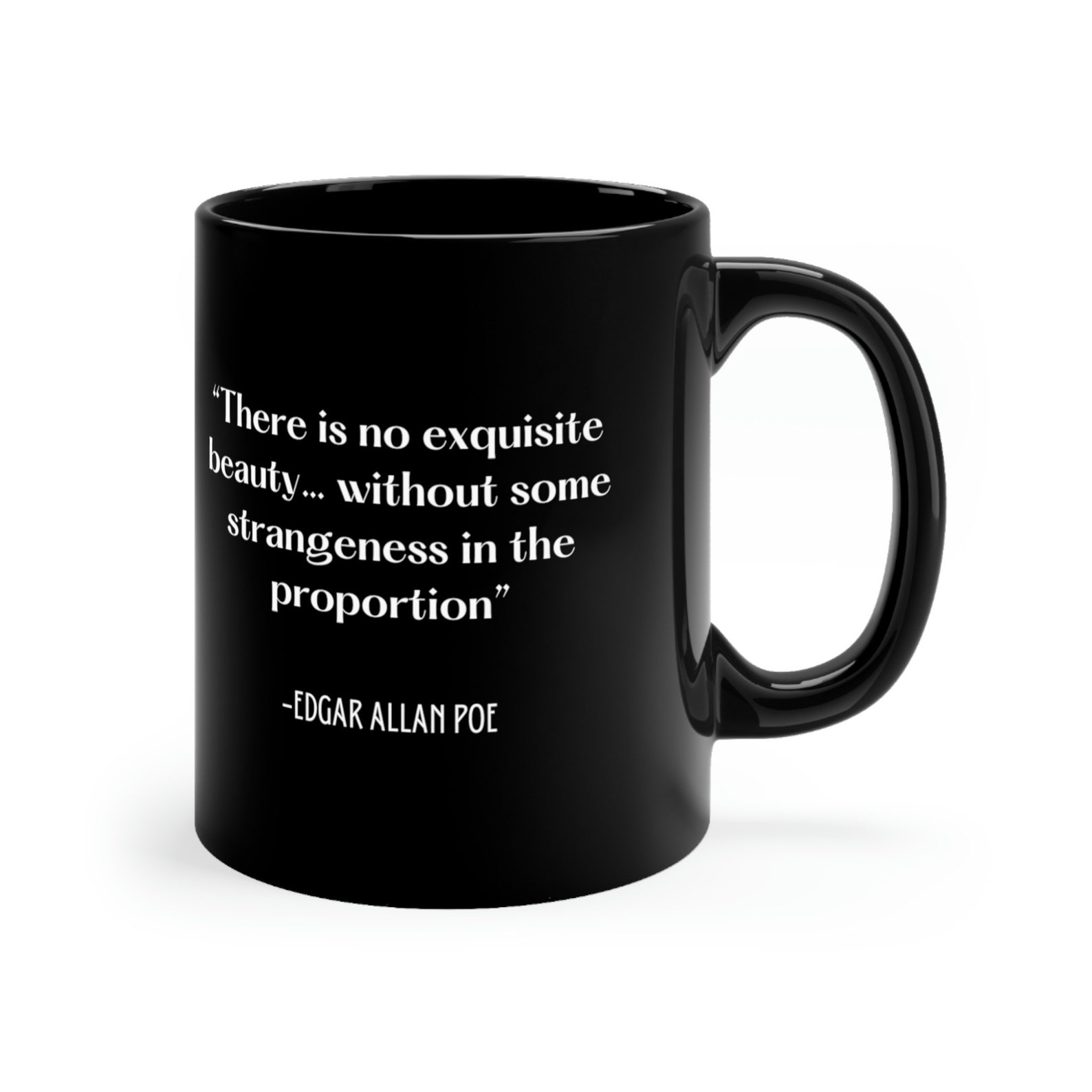 Gothic Edgar Allan Poe Coffee Mug Gift - Dark Beauty and Strangeness in ...