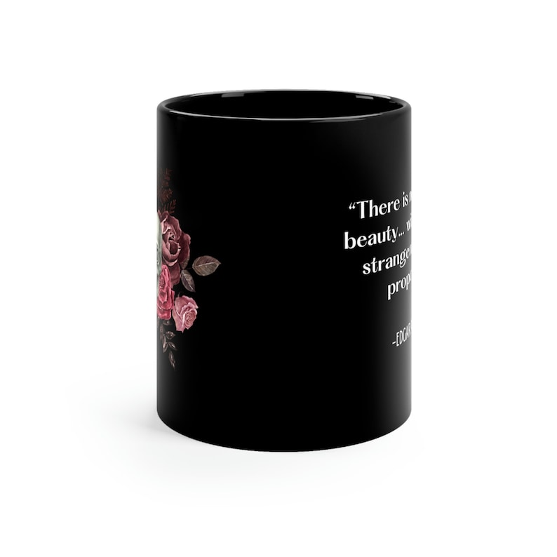 Gothic Edgar Allan Poe Coffee Mug Gift - Dark Beauty and Strangeness in ...