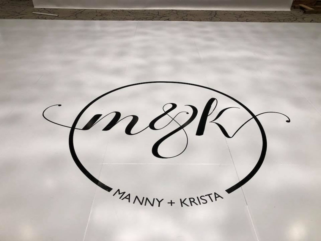 Custom Vinyl Dance Floor Wedding Sticker - Etsy