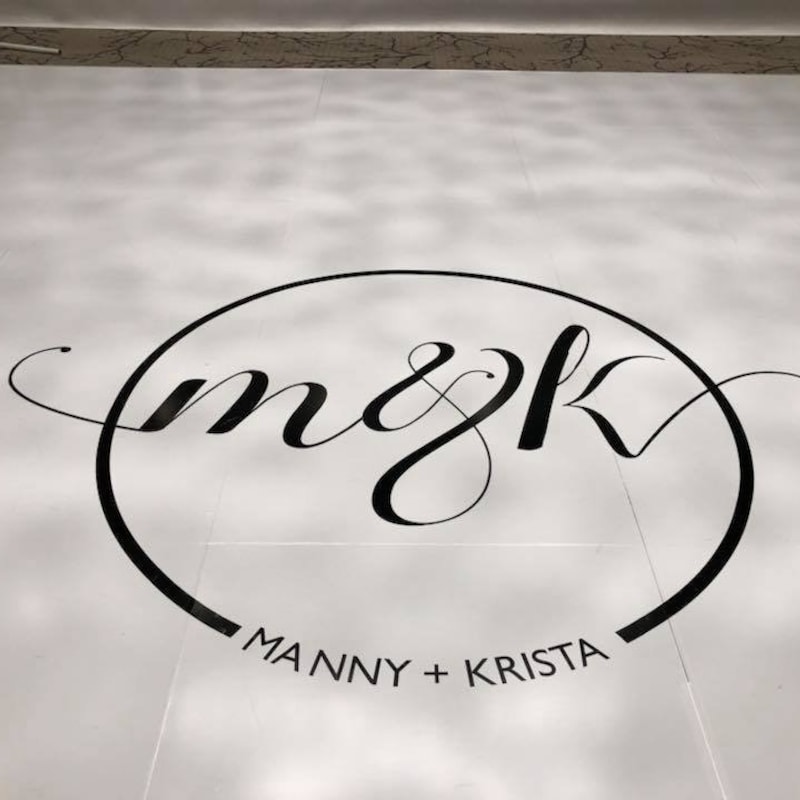 Dance Floor Monogram - Etsy