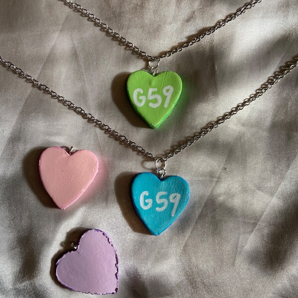 Candy Heart Necklace - Etsy