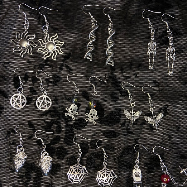 Grunge Earrings - Etsy