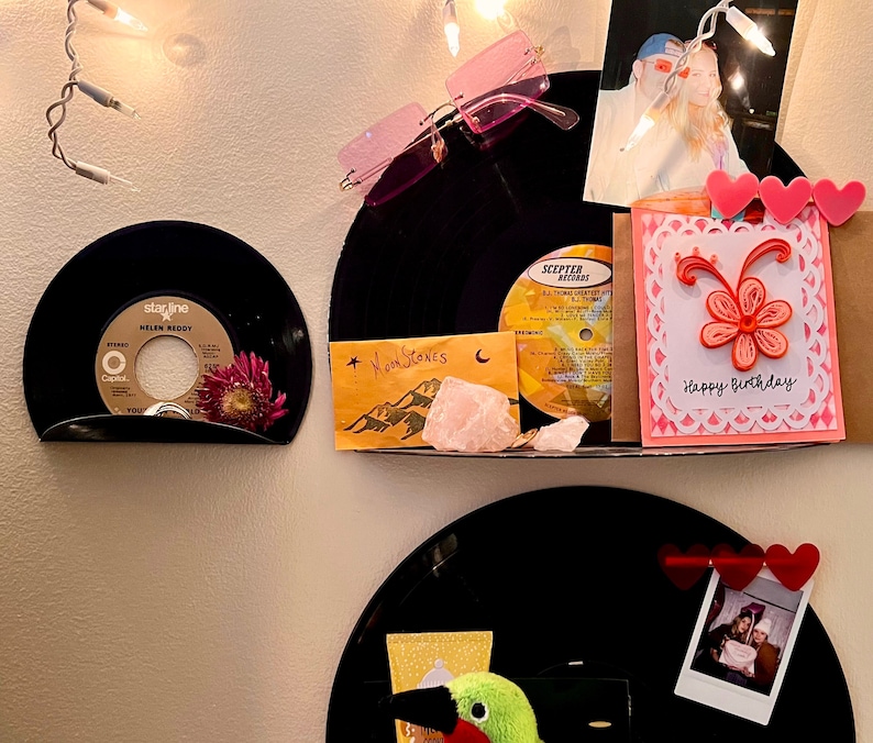 Mini Record Shelf, Vinyl Record Shelf, Wall Decor - Etsy