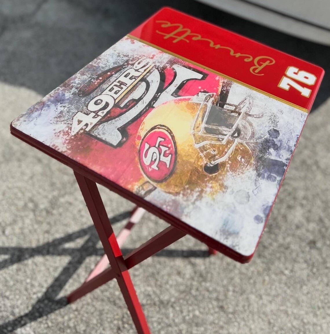 Folding Tray Table - Team Table - Custom TV Tray - Tray Table - Gifts ...