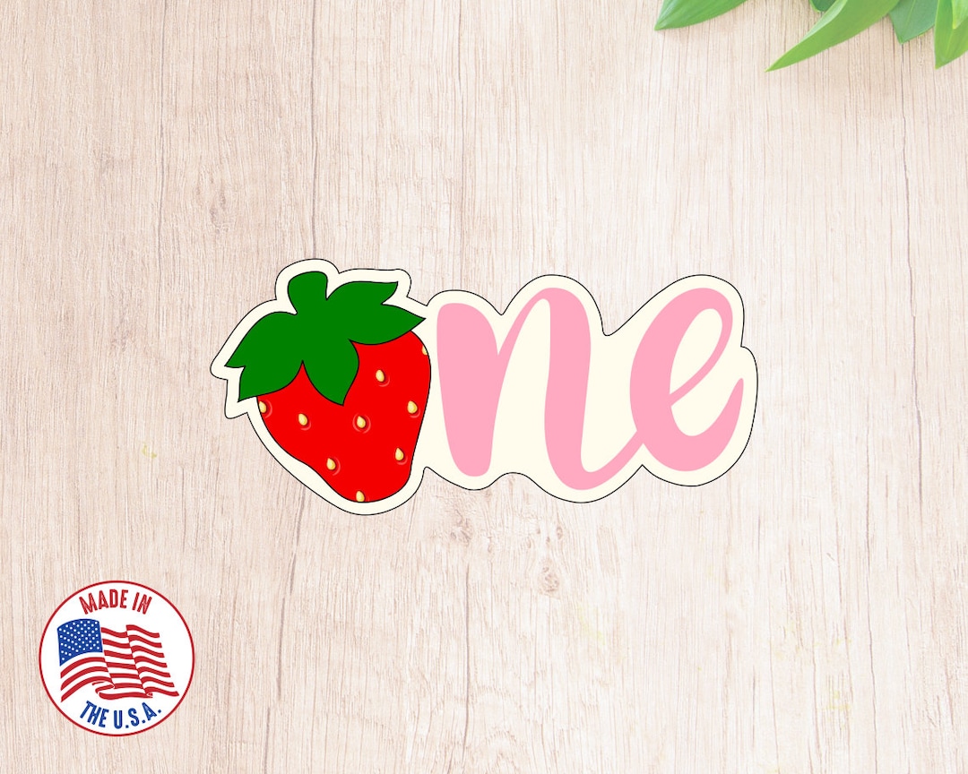 Fast Shipping! Strawberry Number One Cookie Cutter. First Birthday ...