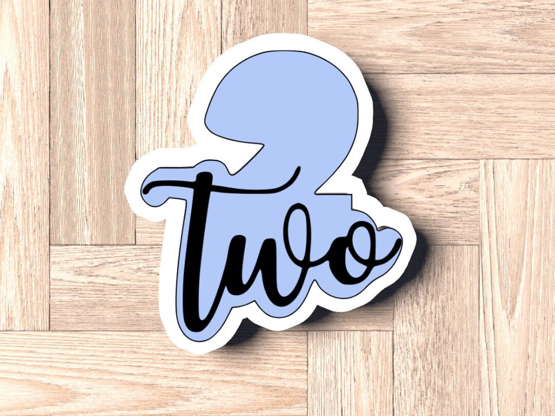 Lettered Number 2 Cookie Cutter - Etsy