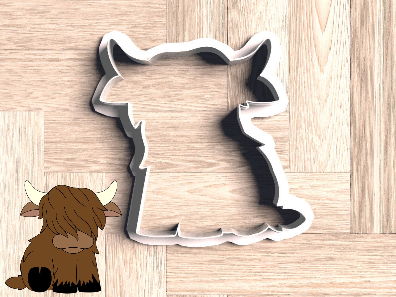 Fast Shipping! Highland Cow Cookie Cutter - Etsy