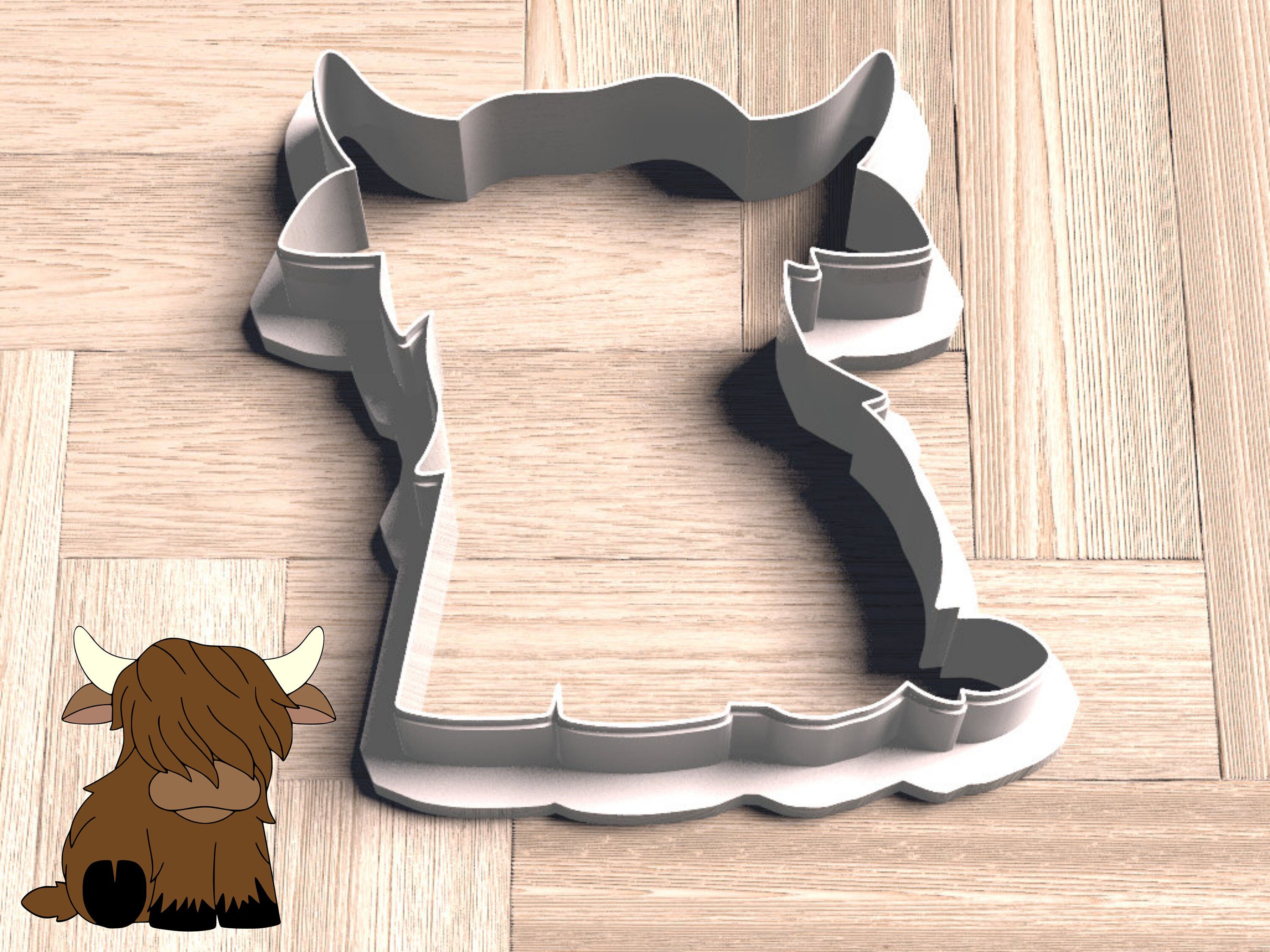 Fast Shipping! Highland Cow Cookie Cutter - Etsy