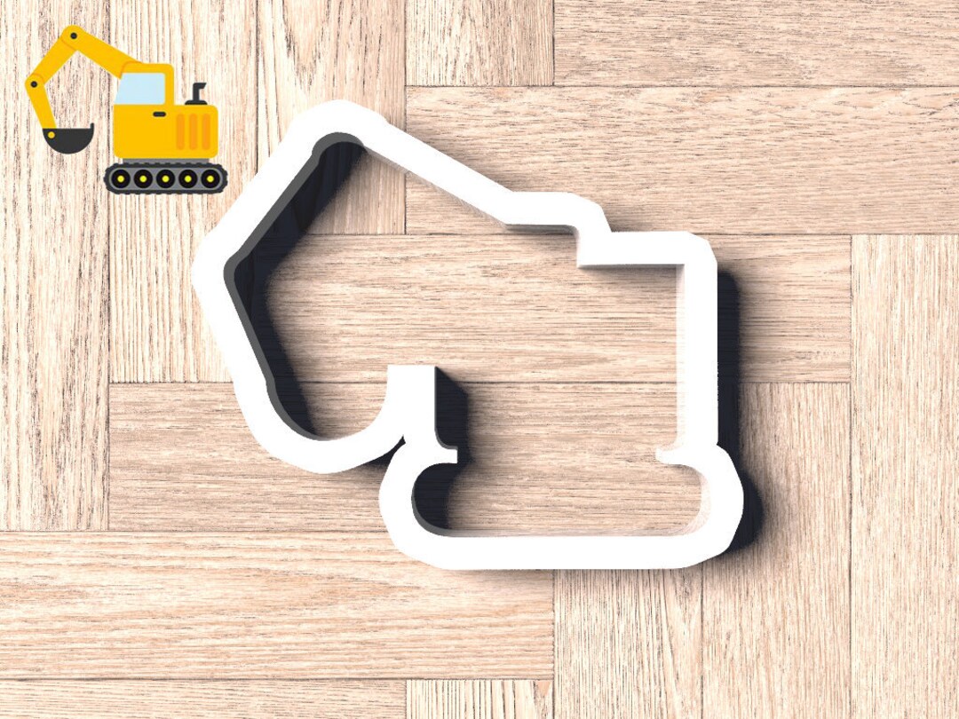 Excavator Cookie Cutter. Construction Truck Cookie Cutter. - Etsy