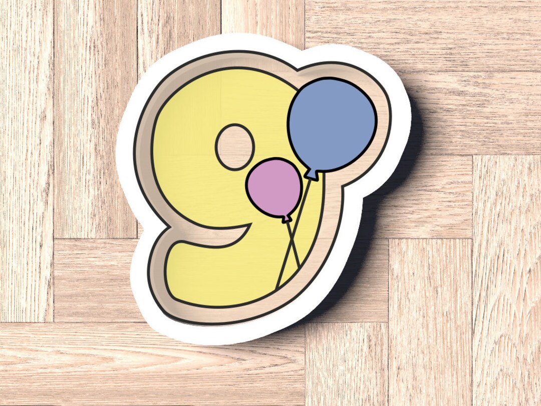Fast Shipping! Balloon Number 9 Cookie Cutter - Etsy