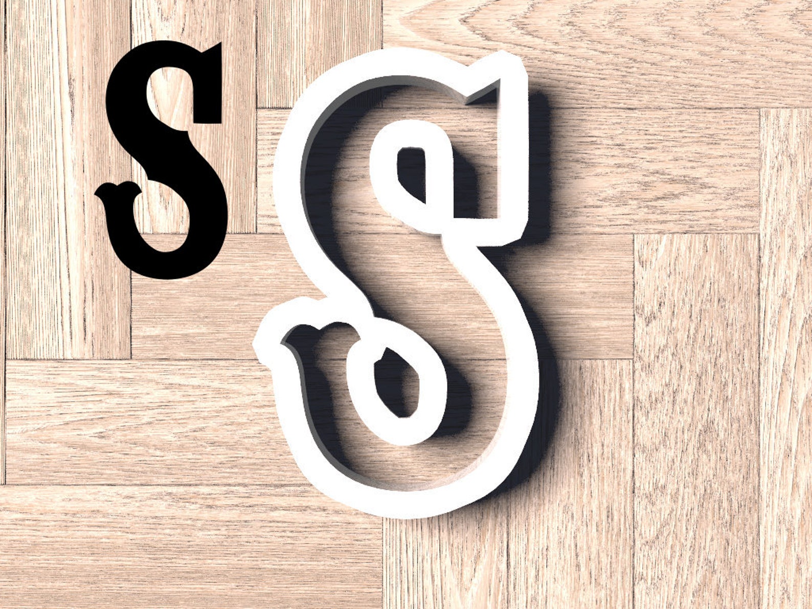 Fast Shipping! Carnival Letter S Cookie Cutter - Alphabet Baking Gift ...