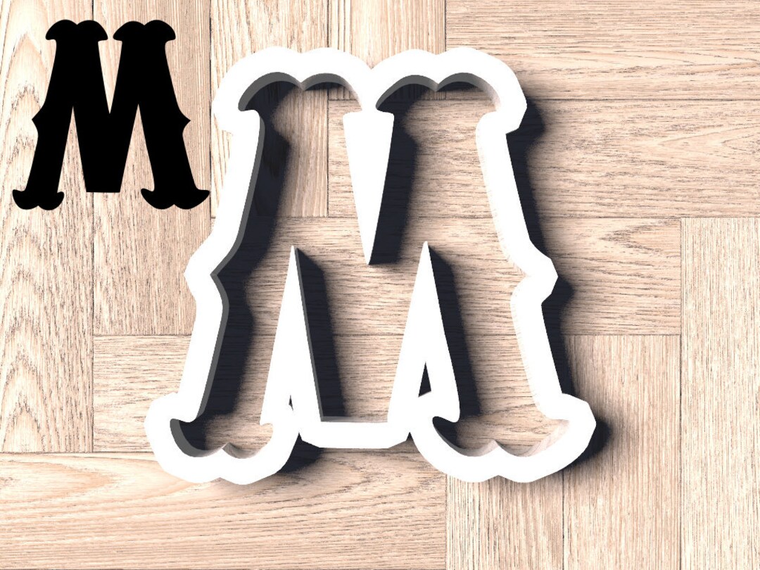 Carnival Letter M Cookie Cutter. Letter Cookie Cutter. Alphabet Cookie ...