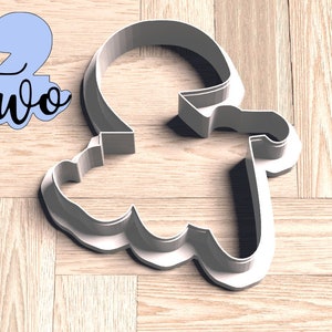 Lettered Number 2 Cookie Cutter - Etsy