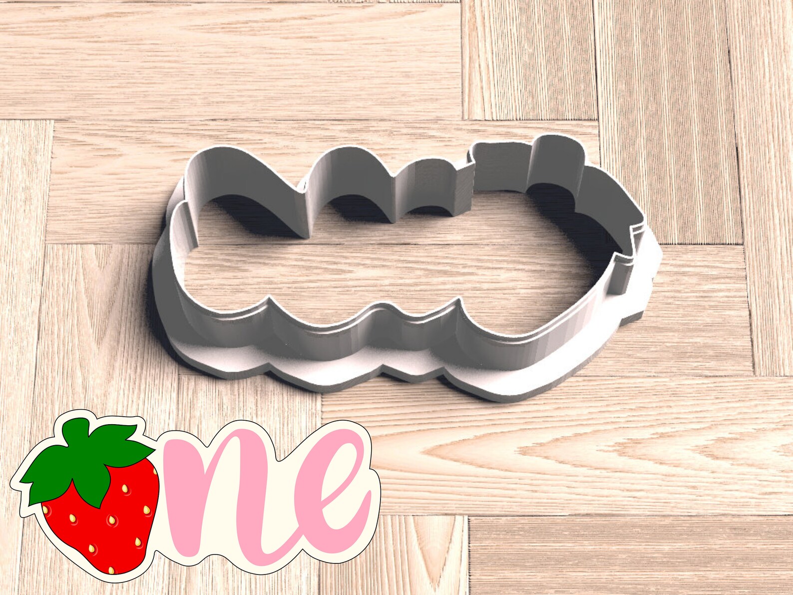 Fast Shipping! Strawberry Number One Cookie Cutter. First Birthday ...