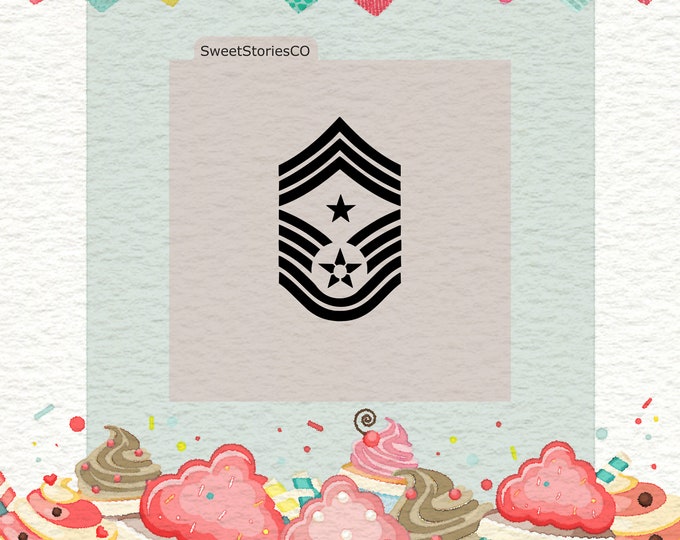 Fast Shipping! U.S. Air Force Rank Insignia E9-chief Master Sergeant ...