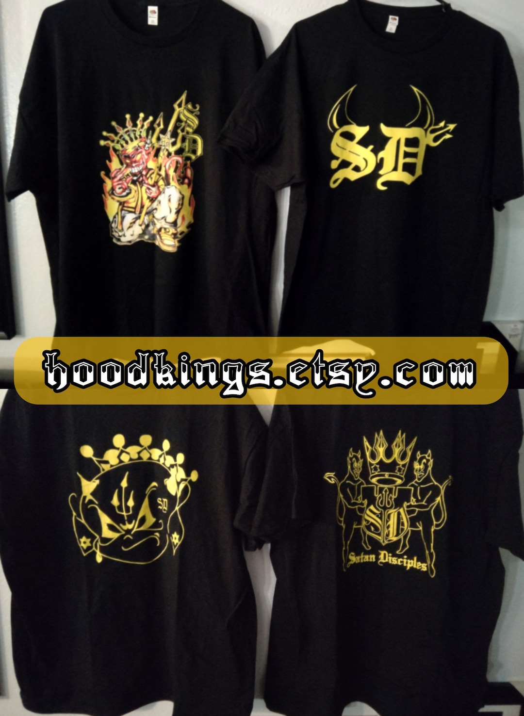 4 Satan Disciples Nation Shirts Package -sds -folks-chicago-sizes Made ...