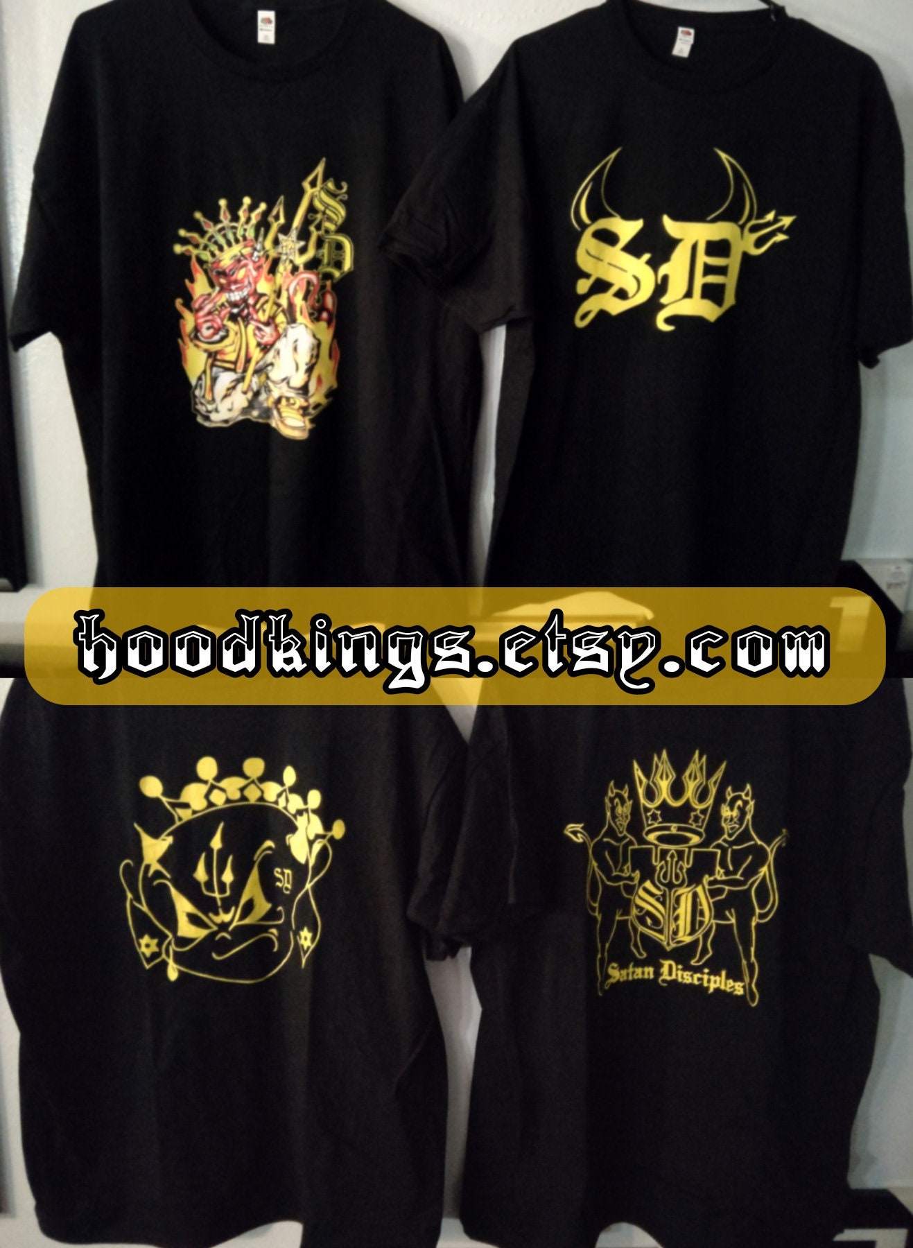 4 Satan Disciples Nation Shirts Package -sds -folks-chicago-sizes Made ...