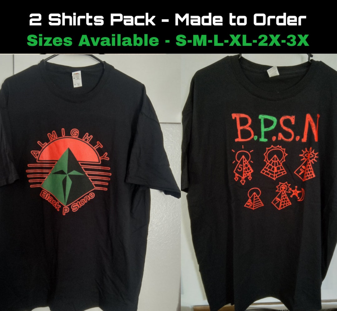 2 Black P Stone Nation Shirts Package - BPSN - People -chicago - Sizes ...