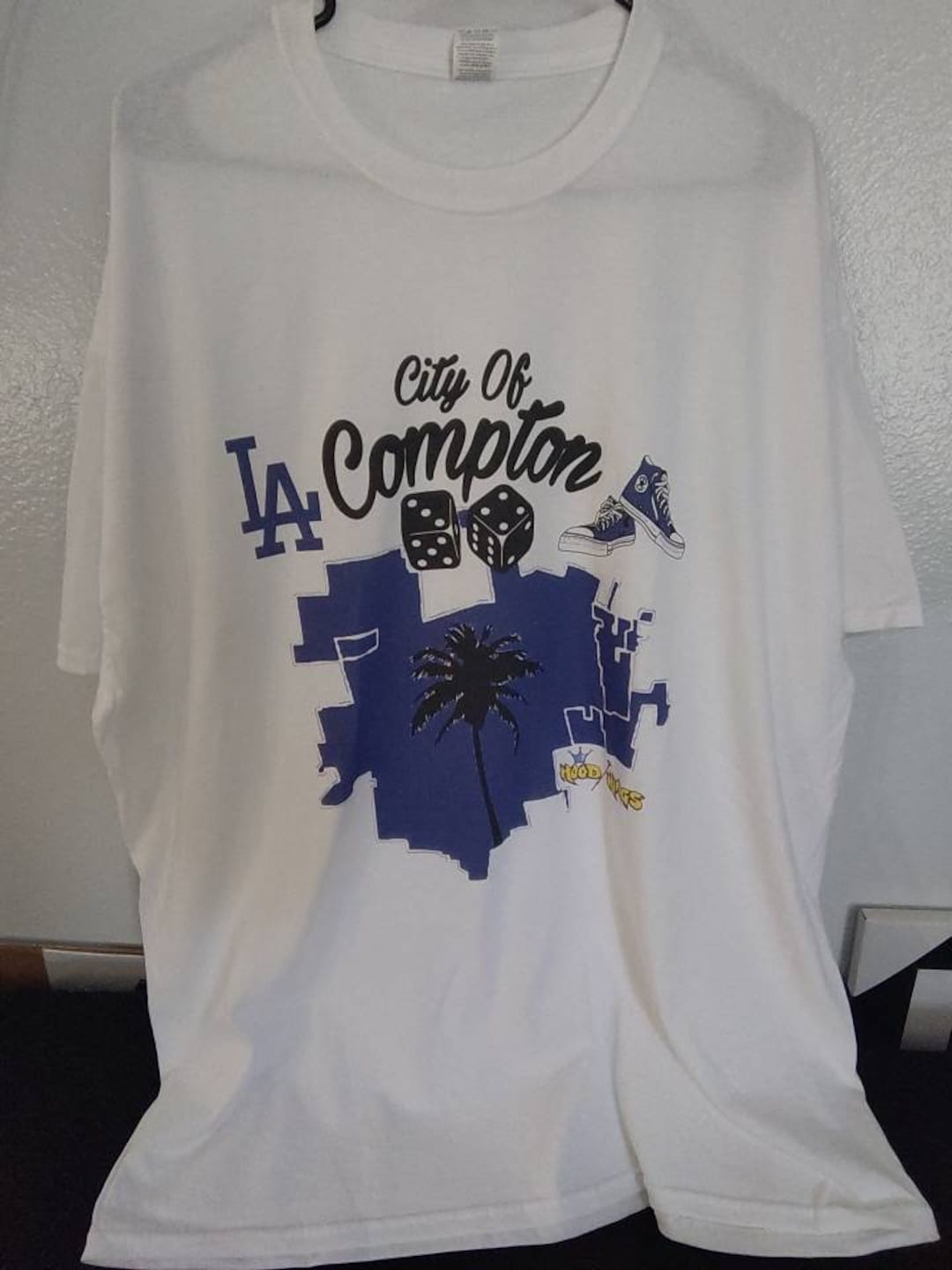 Compton LA California Official Hood Kings Shirt West Coast Southside ...
