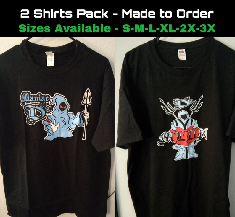 2 Maniac Latin Disciples Nation Shirts Package - MLD - Folks - Chicago ...