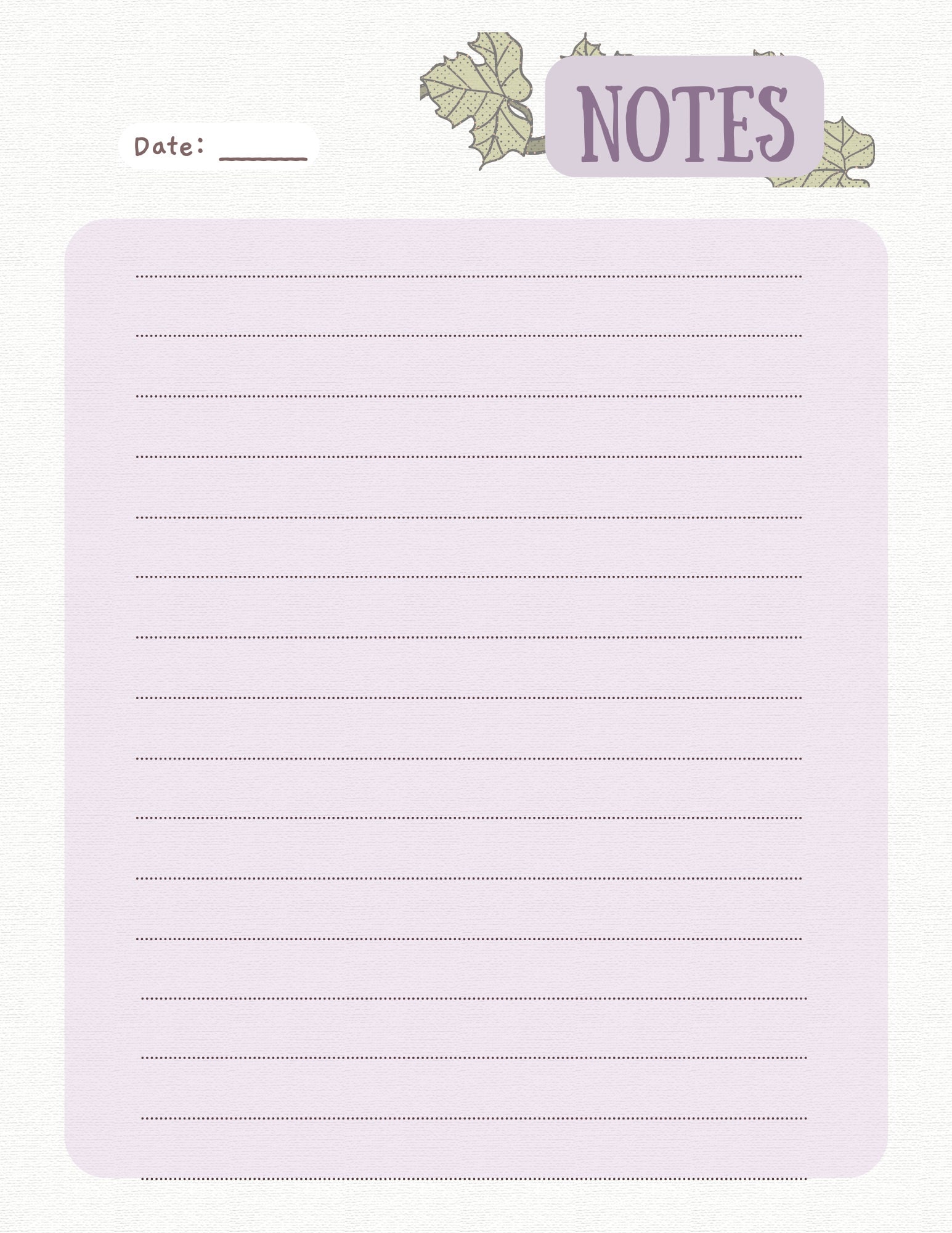 Cute Notes Fall Themed Digital Planner Daily Planner for - Etsy