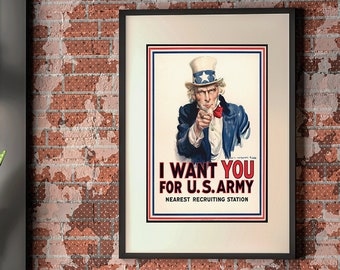 Uncle Sam Artwork - Etsy