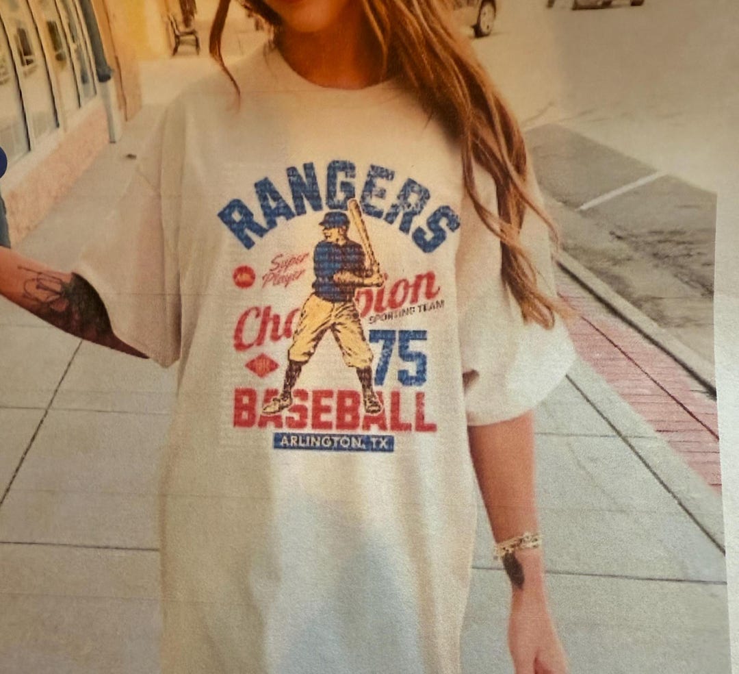 Vintage Rangers T-shirt, Ranger T-shirt, Baseball Fan T-shirt, Texas Rangers - Etsy