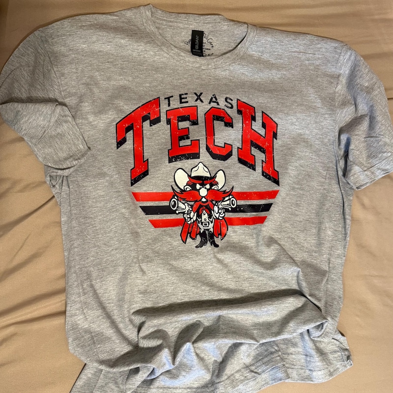 Women's Texas Tech Tops - Etsy UK