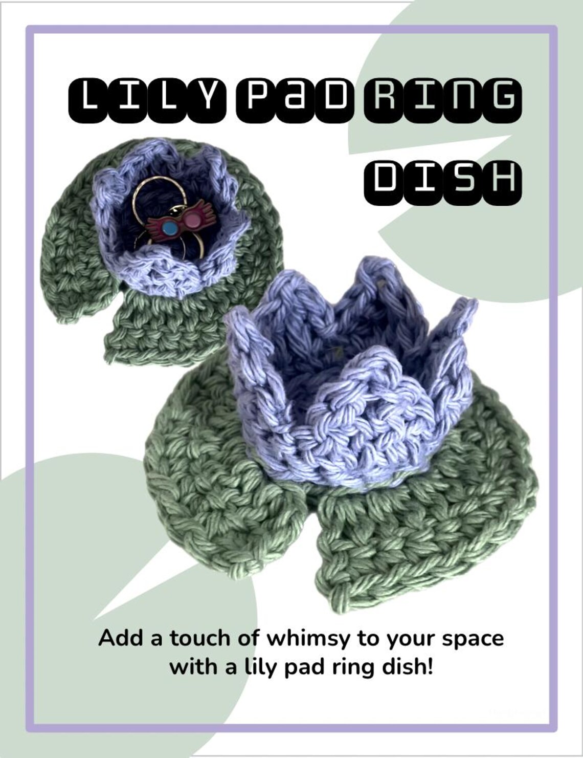 Crochet Lily Pad Ring Dish Pattern | Beginner Friendly Flower Jewelry ...